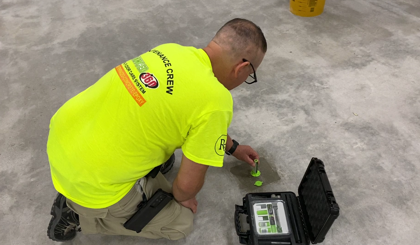 Project Spotlight: Solid Color Double Broadcast Epoxy Floor with a ...